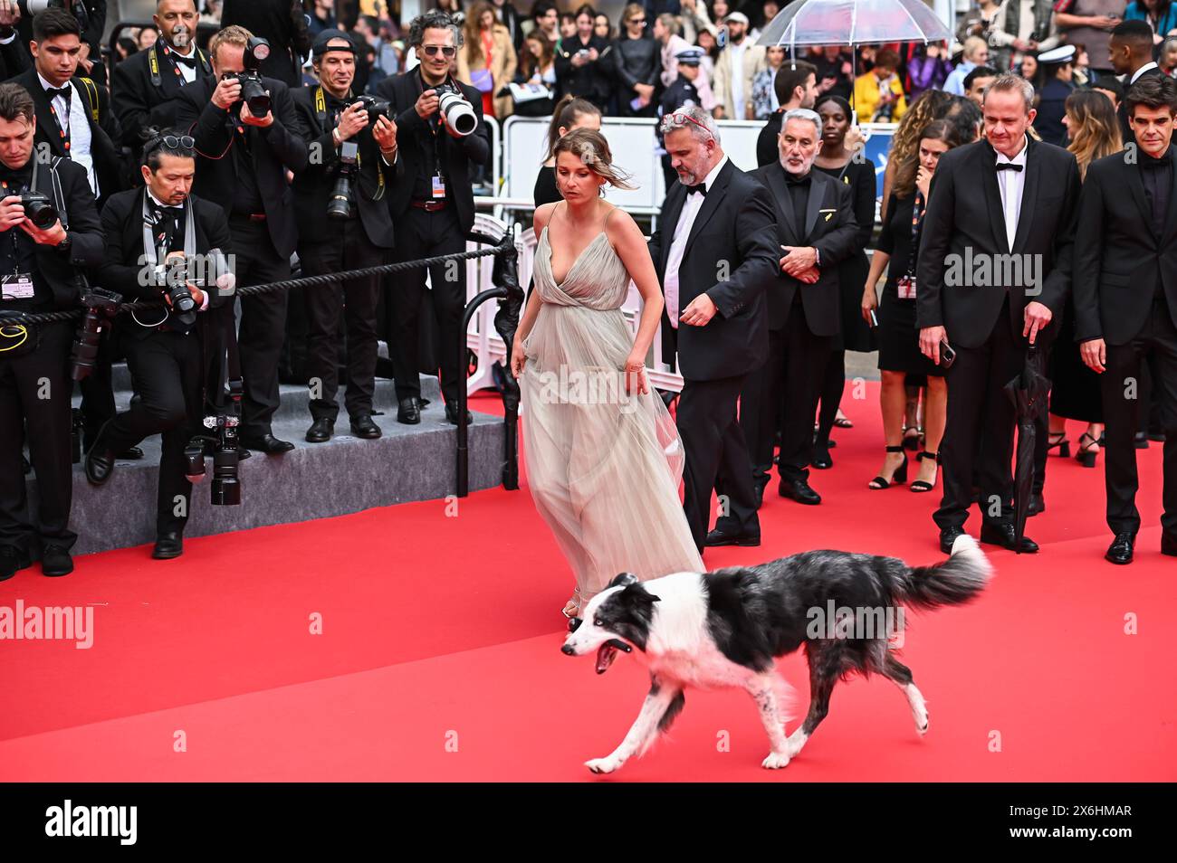 Laura Martin Contini and Messi the Dog attend "Le Deuxie?me Acte" ("The ...