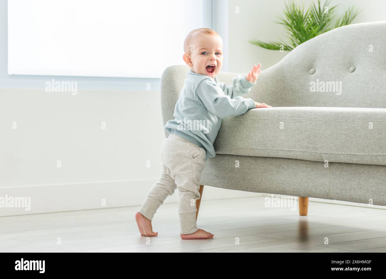 Crawling baby boy white hi-res stock photography and images - Alamy