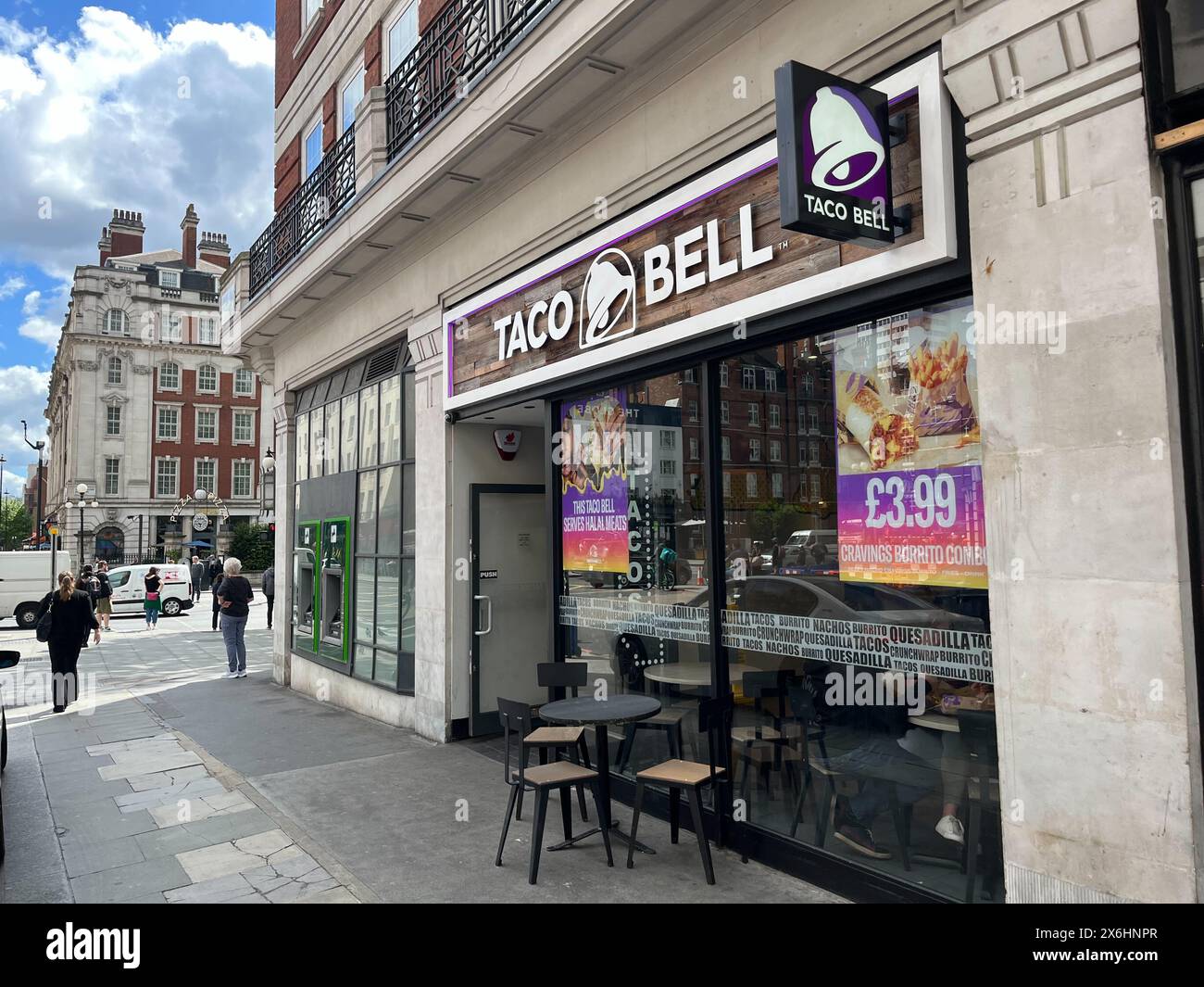 15 May 2024, Great Britain, London: View of a Taco Bell branch in ...