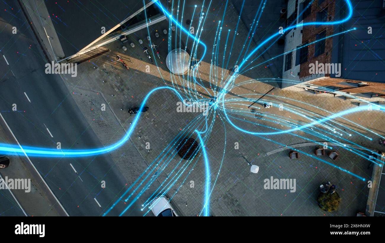 Aerial visualization hi-res stock photography and images - Alamy