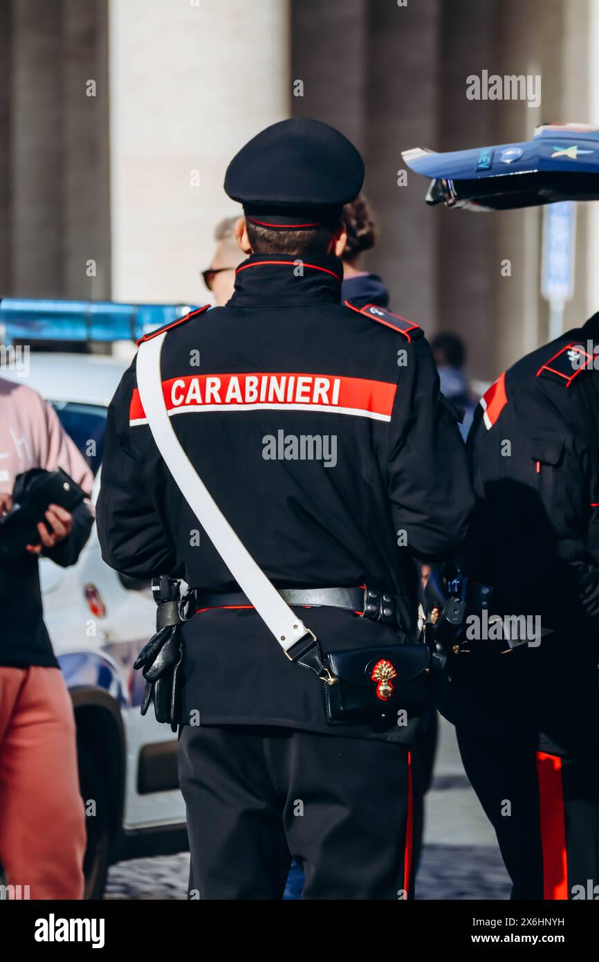 A Carabinieri in Rome, (translation "Carabineers"), national ...