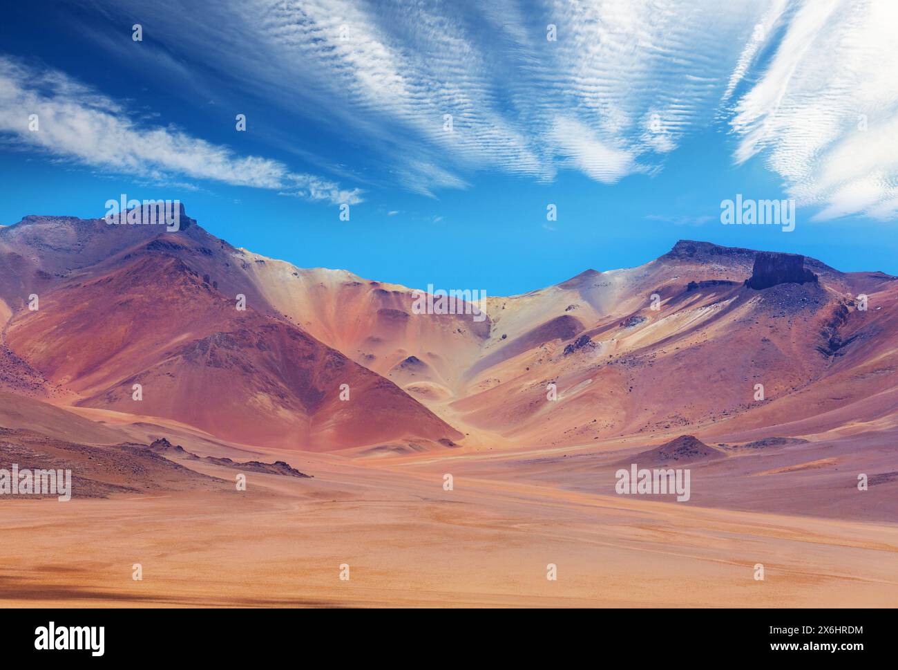 Epic Salvador Dali desert. Unusual natural landscapes in Bolivia Stock ...