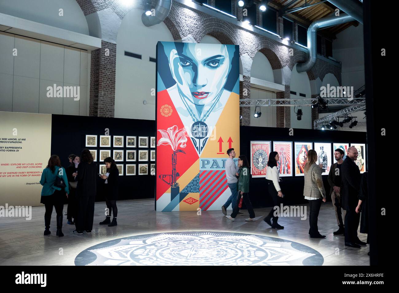 Milano, Italy. 15th May, 2024. The exhibition Obey: The Art of Shepard ...