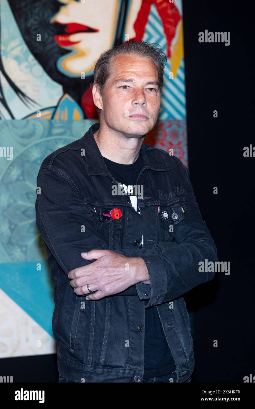 Milano, Italy. 15th May, 2024. Shepard Fairey is posing for a portrait ...