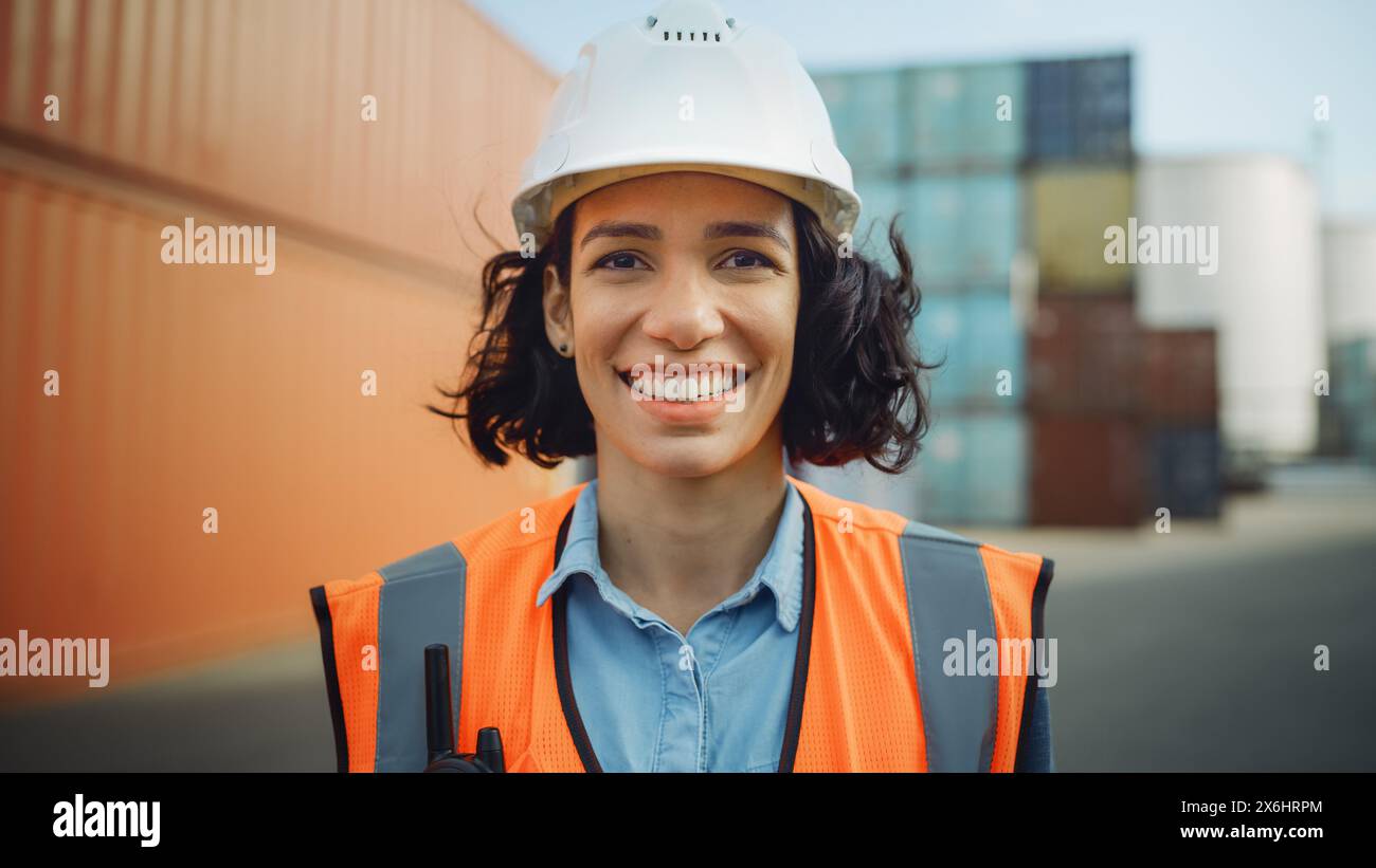 Beautiful female factory worker high hi-res stock photography and ...