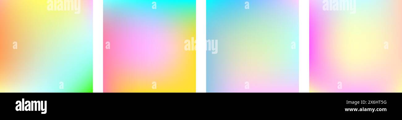 Set of colorful gradient backgrounds. Vector illustration Stock Vector ...