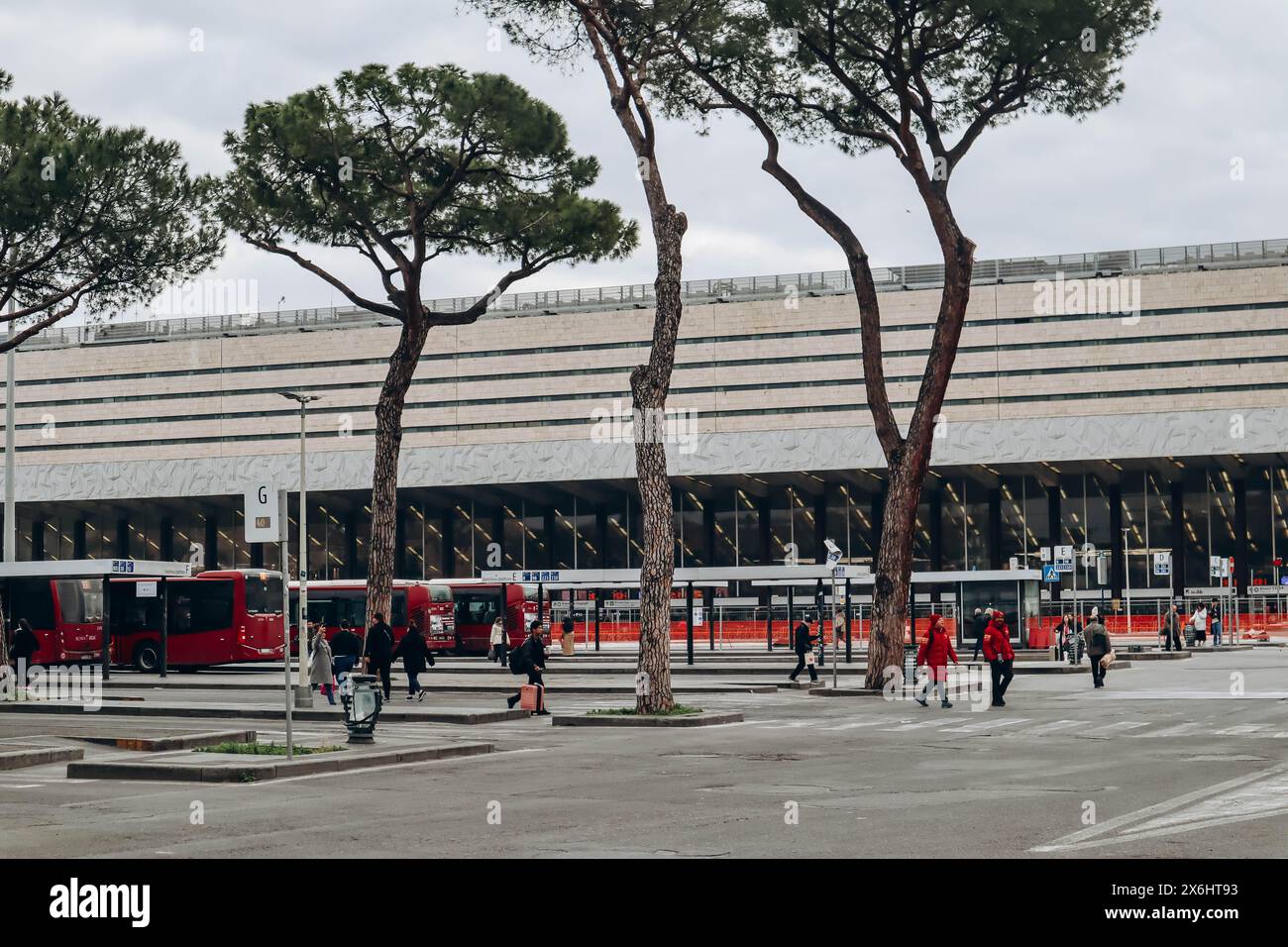 Rome, Italy - 27.12.2023: Roma Termini, main railway station of Rome ...