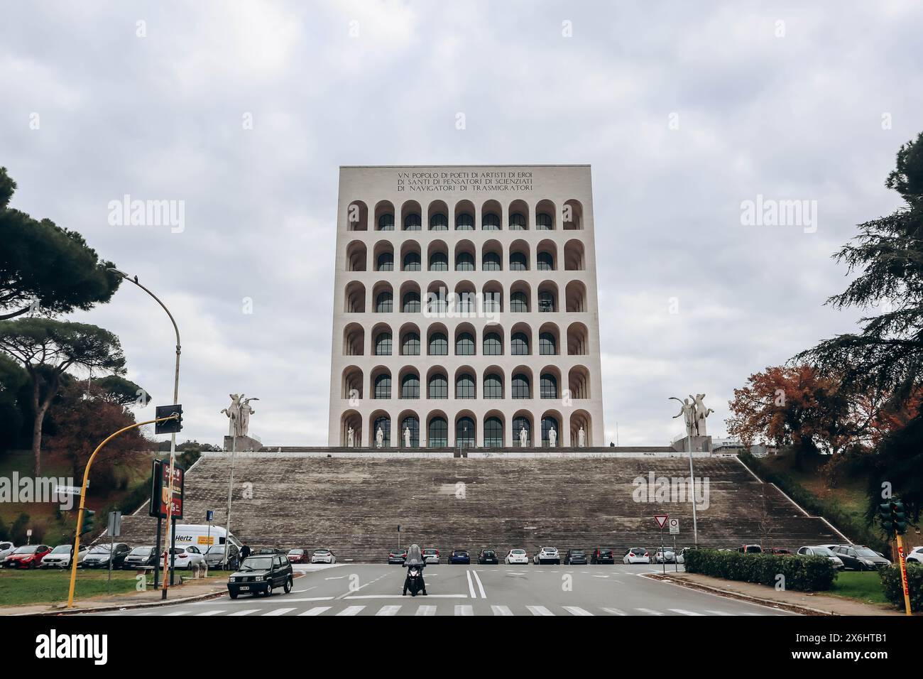 The Palazzo della Civilta Italiana, also known as the Colosseo Quadrato ...
