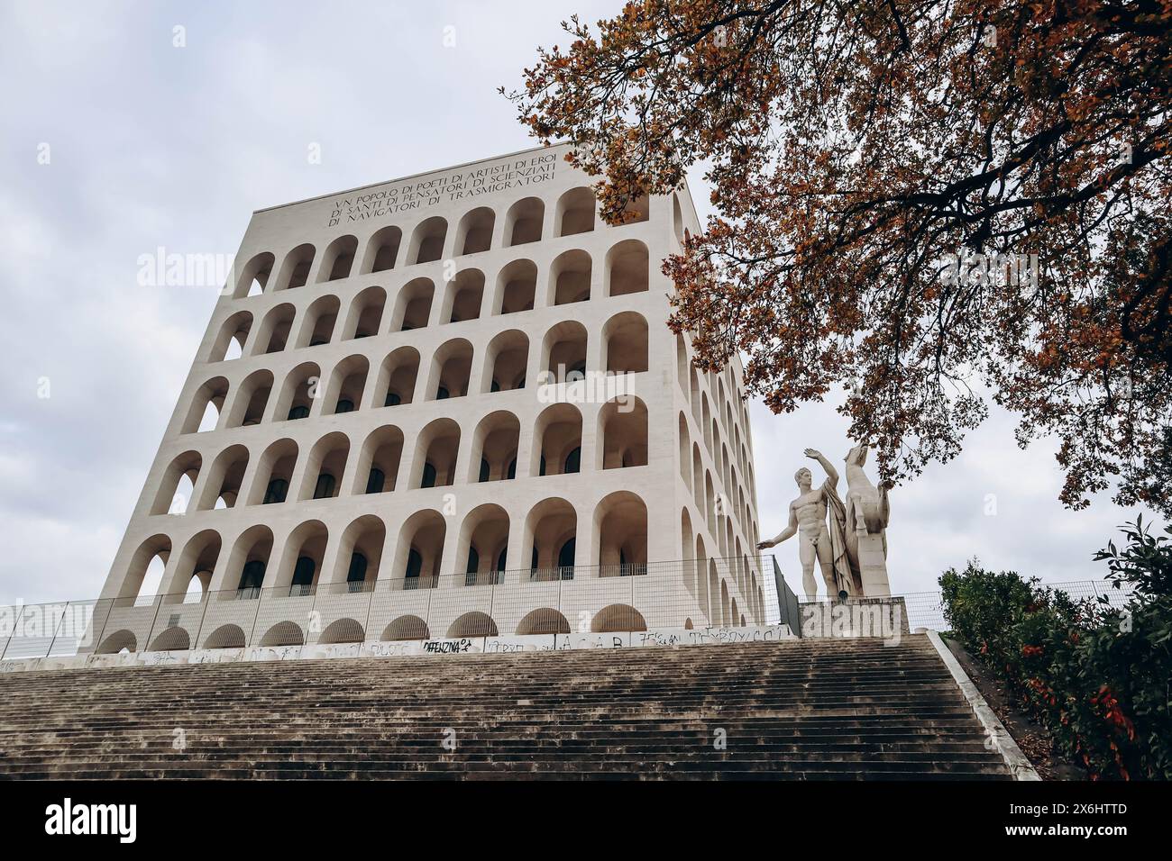The Palazzo della Civilta Italiana, also known as the Colosseo Quadrato ...