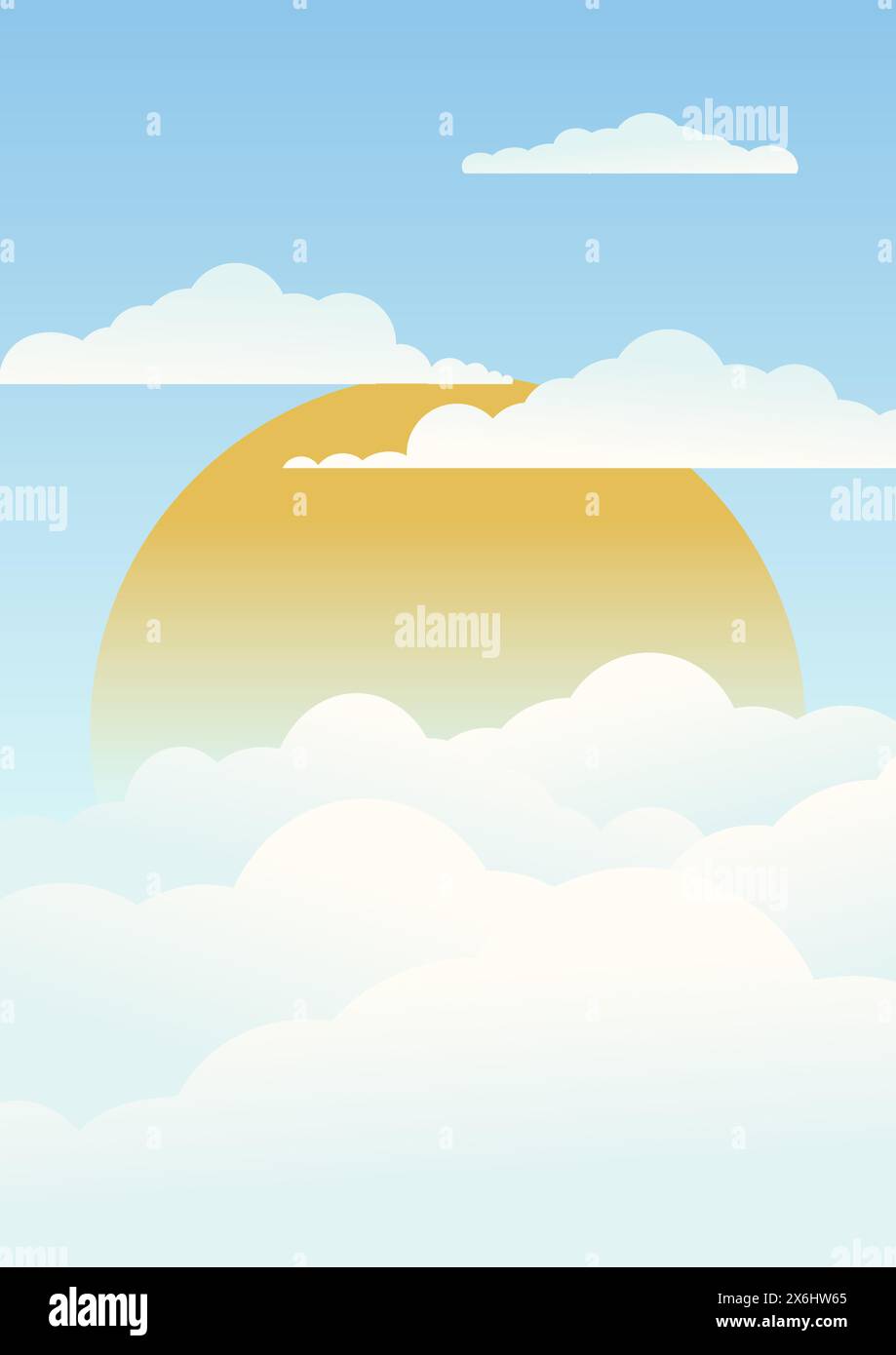 Aerial summer morning view Stock Vector Images - Alamy