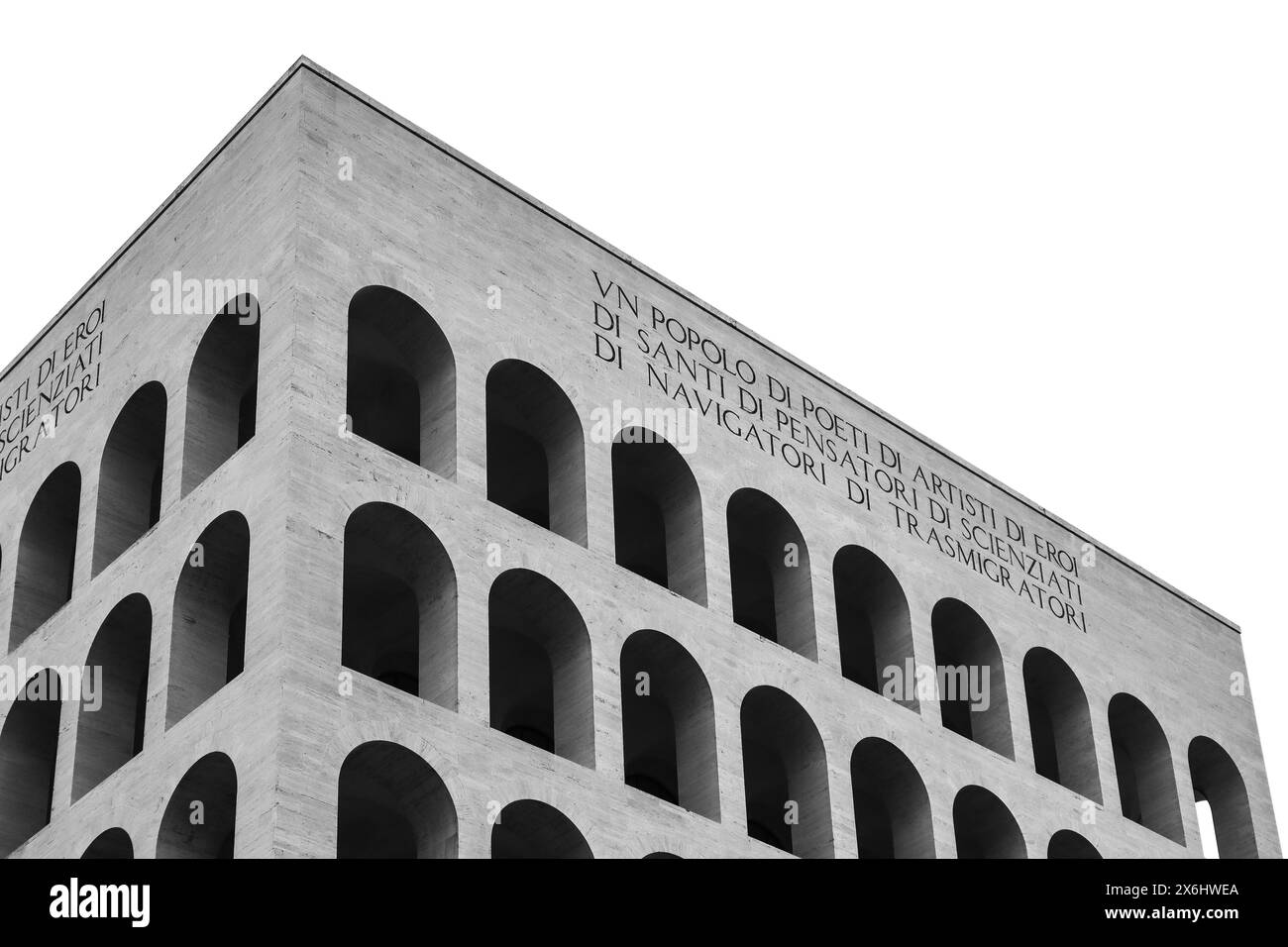 The Palazzo della Civilta Italiana, also known as the Colosseo Quadrato ...
