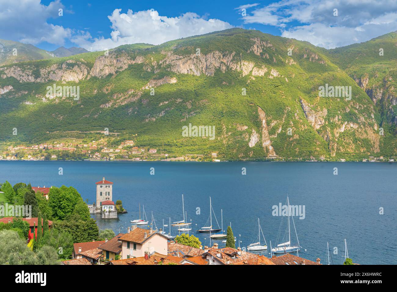 Pescallo Lake Como Italy Stock Photo - Alamy