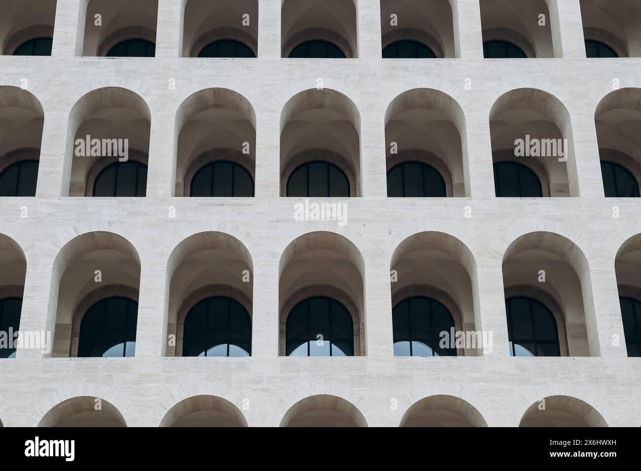 The Palazzo della Civilta Italiana, also known as the Colosseo Quadrato ...