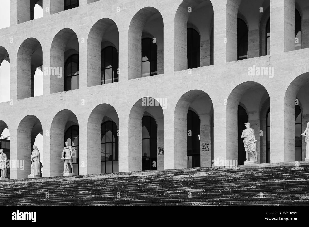The Palazzo della Civilta Italiana, also known as the Colosseo Quadrato ...