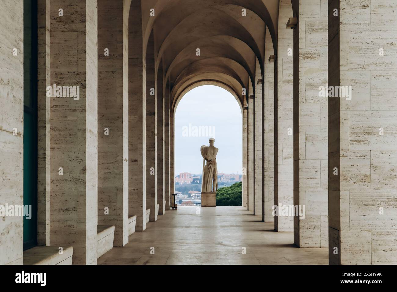 The Palazzo della Civilta Italiana, also known as the Colosseo Quadrato ...
