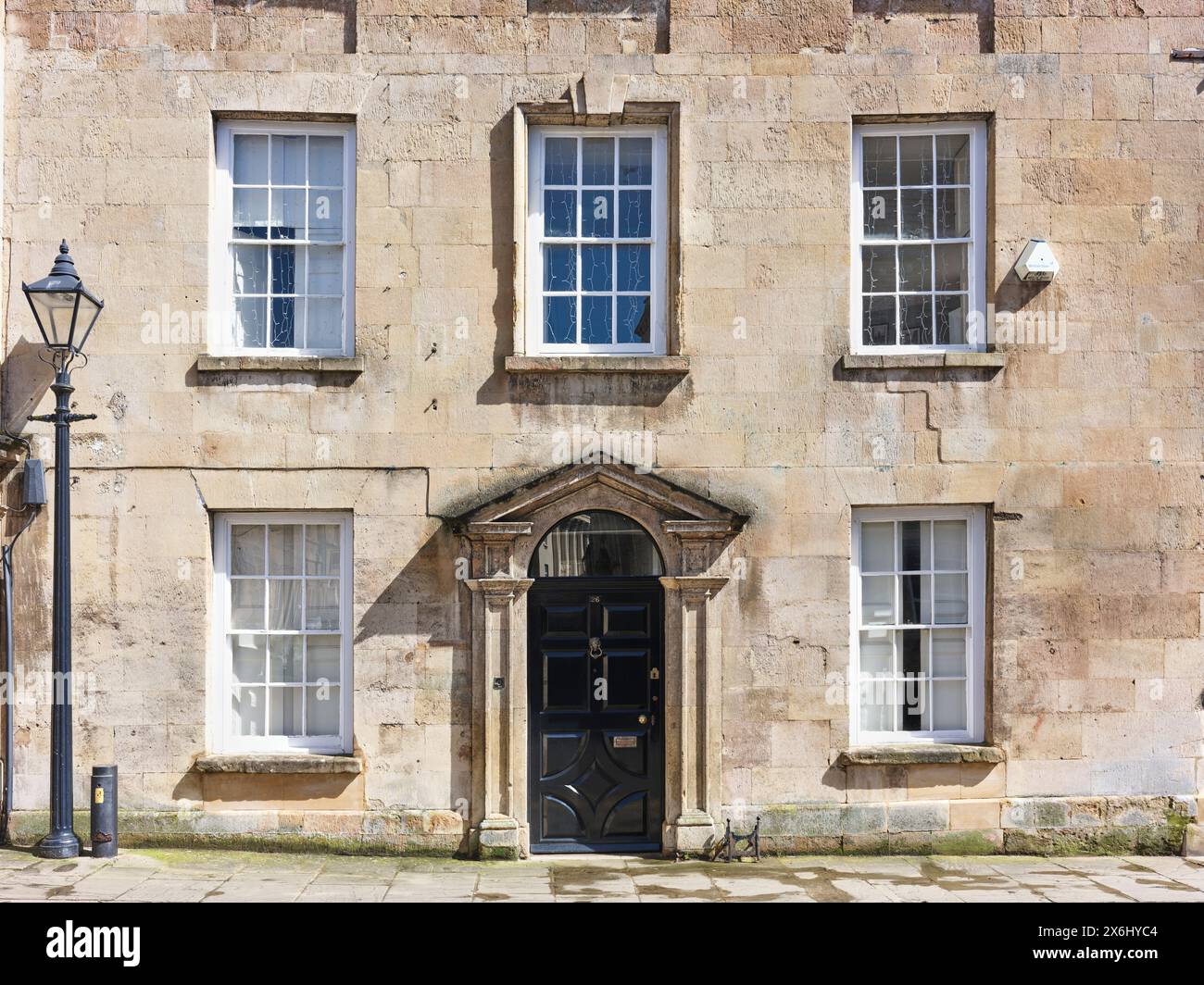 Facade of a neo-classical building at Stamford, England Stock Photo - Alamy