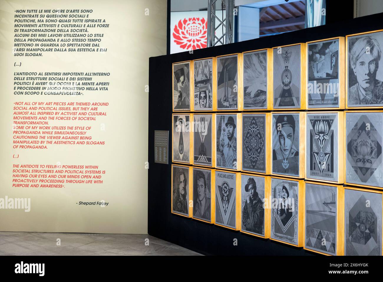 Opening of the exhibition Obey: The Art Of Shepard Fairey at Fabbrica ...