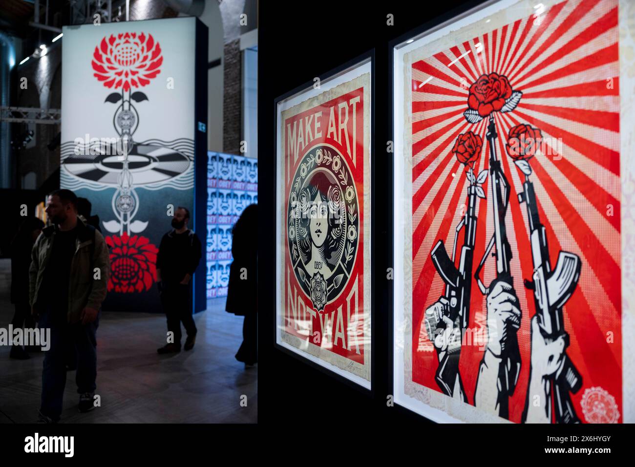 Opening of the exhibition Obey: The Art Of Shepard Fairey at Fabbrica ...