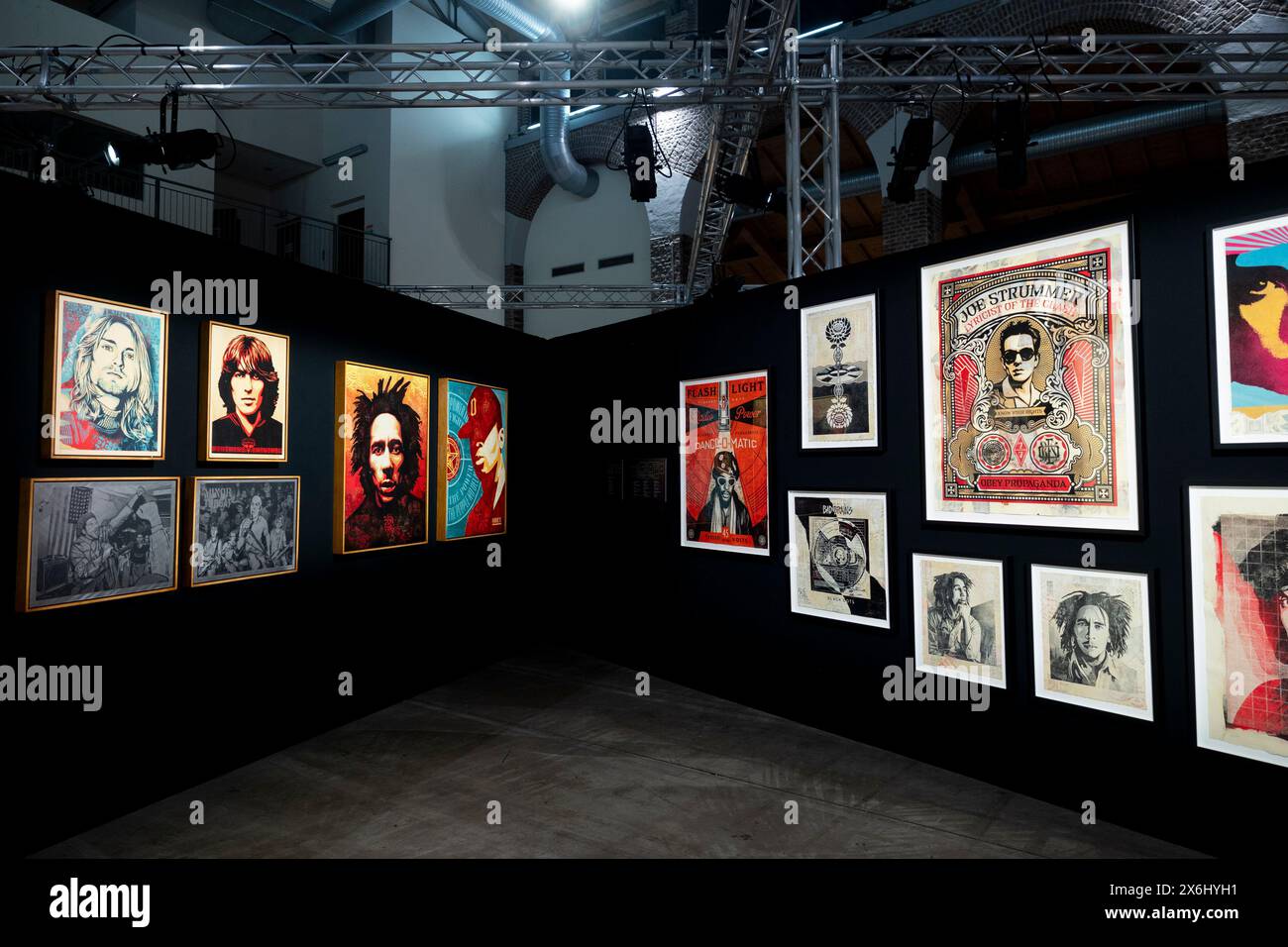Opening of the exhibition Obey: The Art Of Shepard Fairey at Fabbrica ...