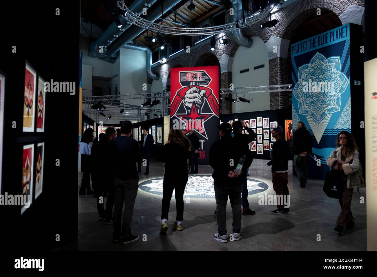 Opening of the exhibition Obey: The Art Of Shepard Fairey at Fabbrica ...