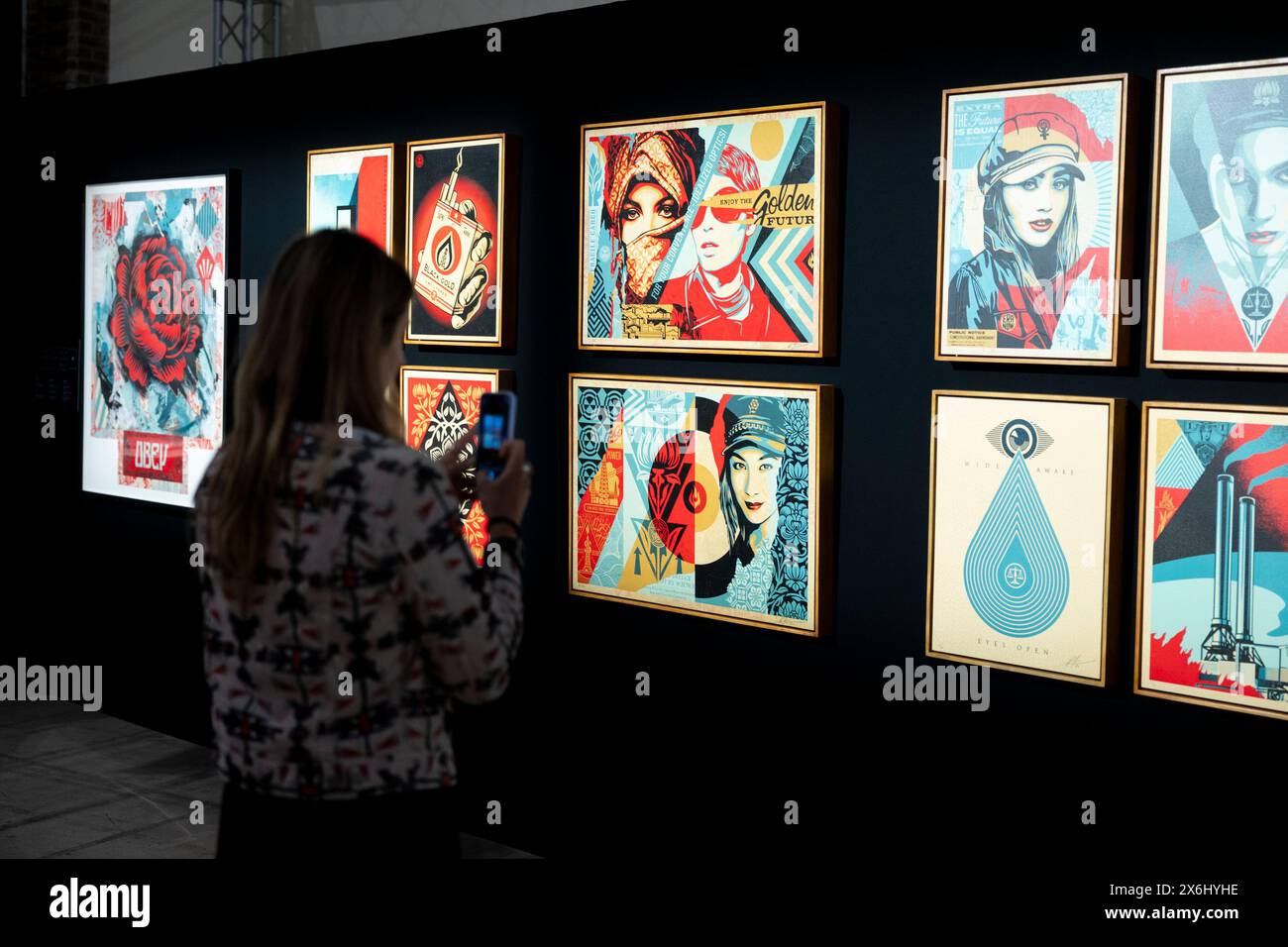 Opening of the exhibition Obey: The Art Of Shepard Fairey at Fabbrica ...