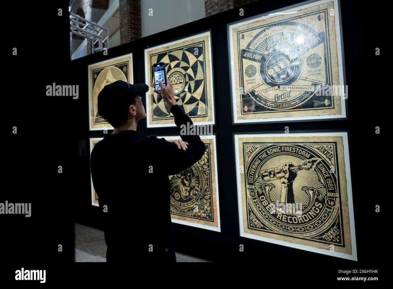 Opening of the exhibition Obey: The Art Of Shepard Fairey at Fabbrica ...