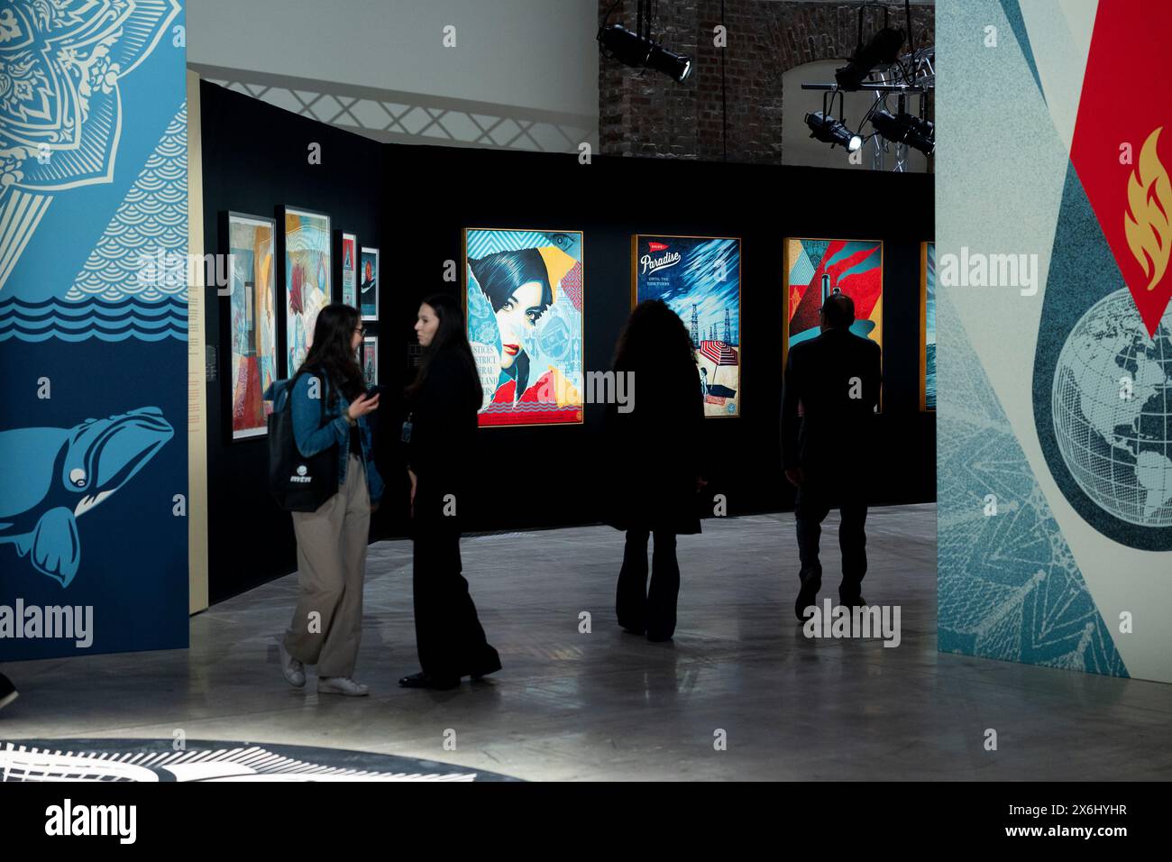 Opening of the exhibition Obey: The Art Of Shepard Fairey at Fabbrica ...