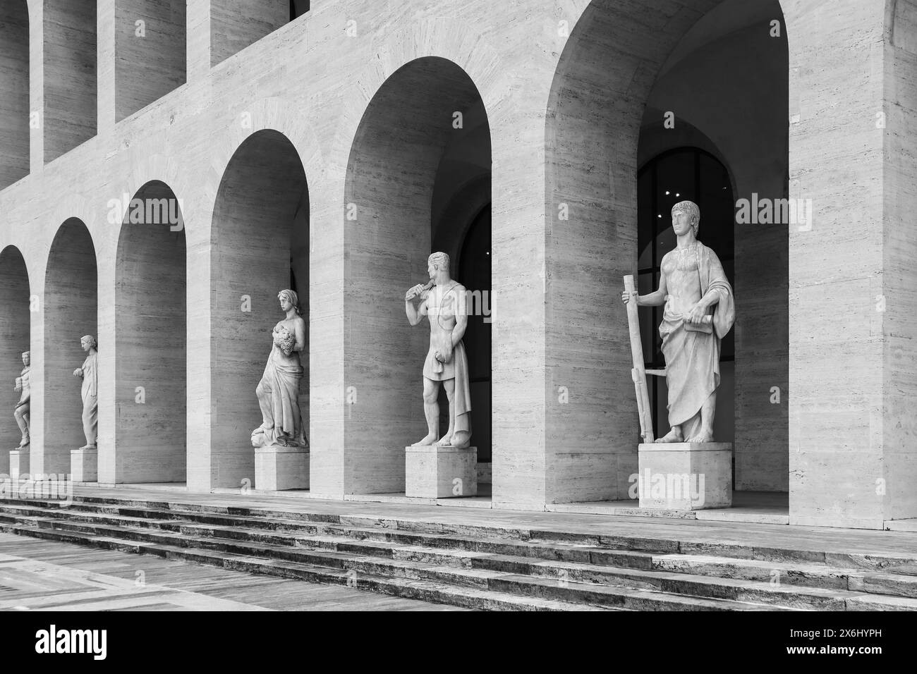 The Palazzo della Civilta Italiana, also known as the Colosseo Quadrato ...