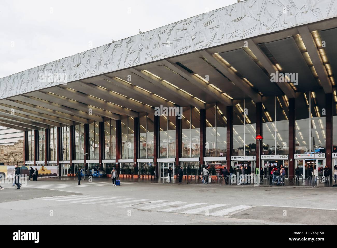 Rome, Italy - 27.12.2023: Roma Termini, main railway station of Rome ...