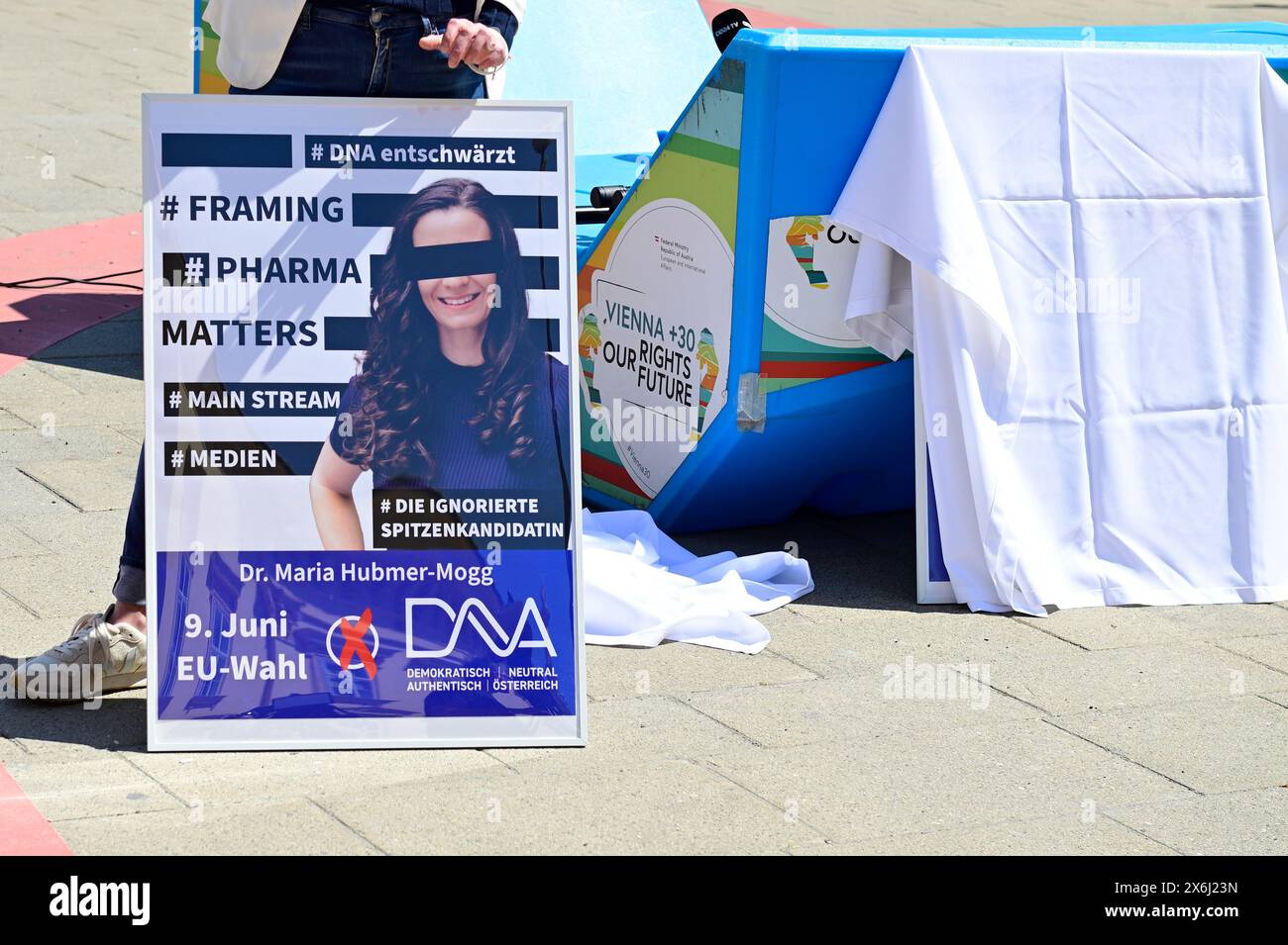 Vienna, Austria. May 15, 2024. Poster presentation of the DNA ...