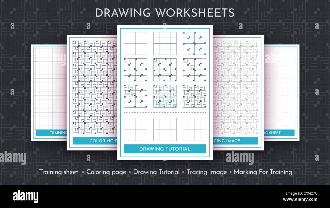 How to Draw a Pattern. Step by Step Drawing Tutorial. Draw Guide ...