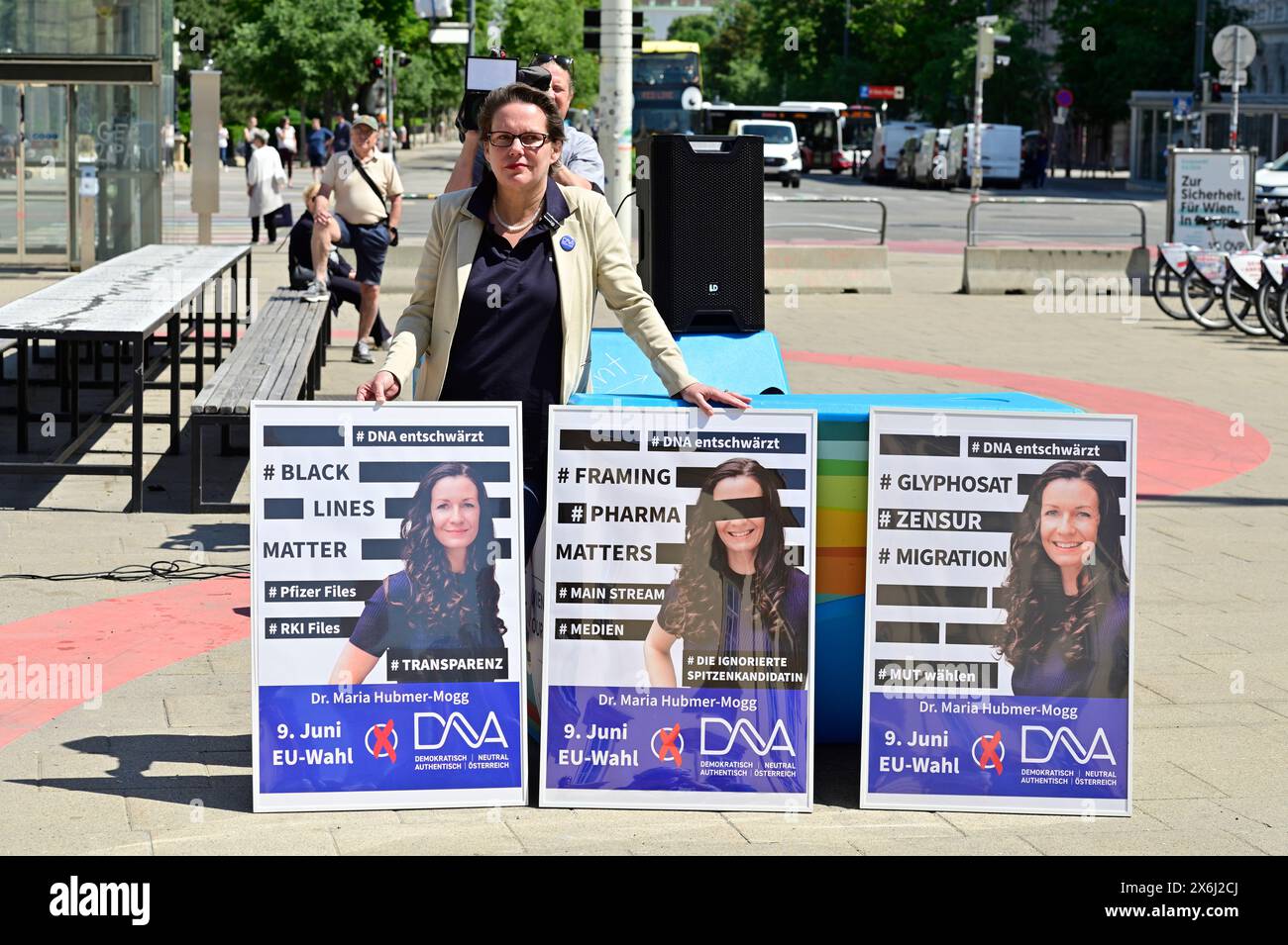 Vienna, Austria. May 15, 2024. Poster presentation of the DNA ...