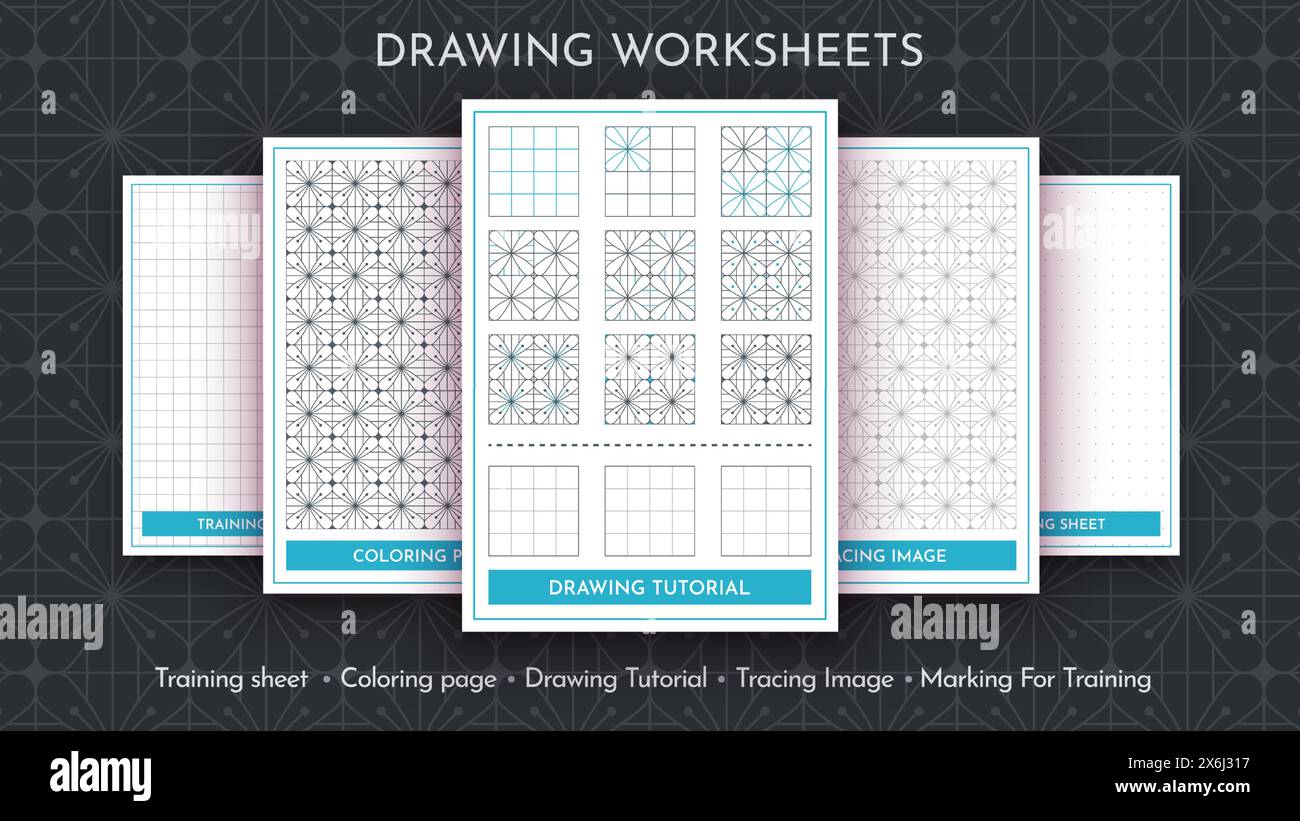 How to Draw a Pattern. Step by Step Drawing Tutorial. Draw Guide ...