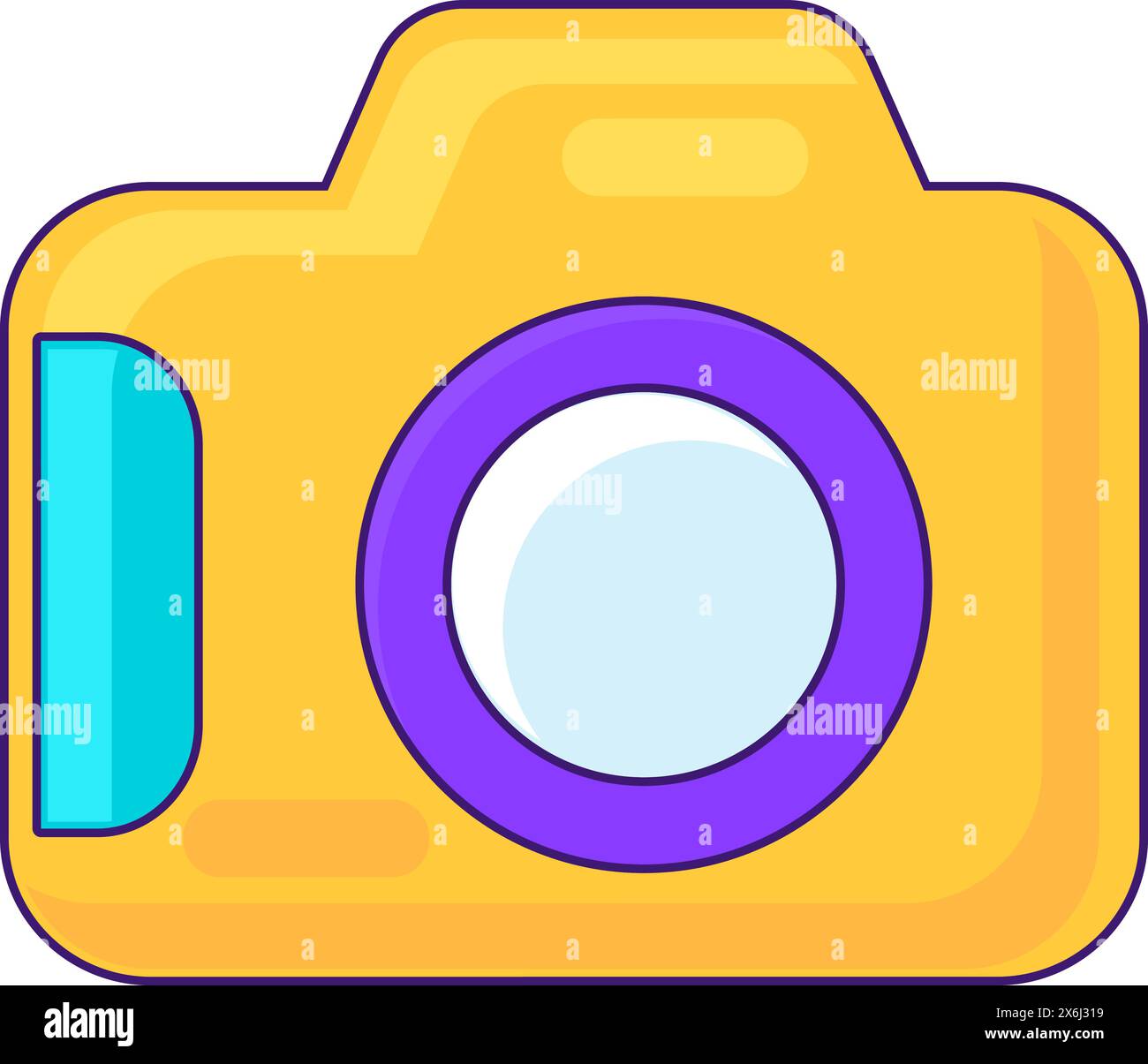 SLR camera with lens for photographing memorable moments of summer ...