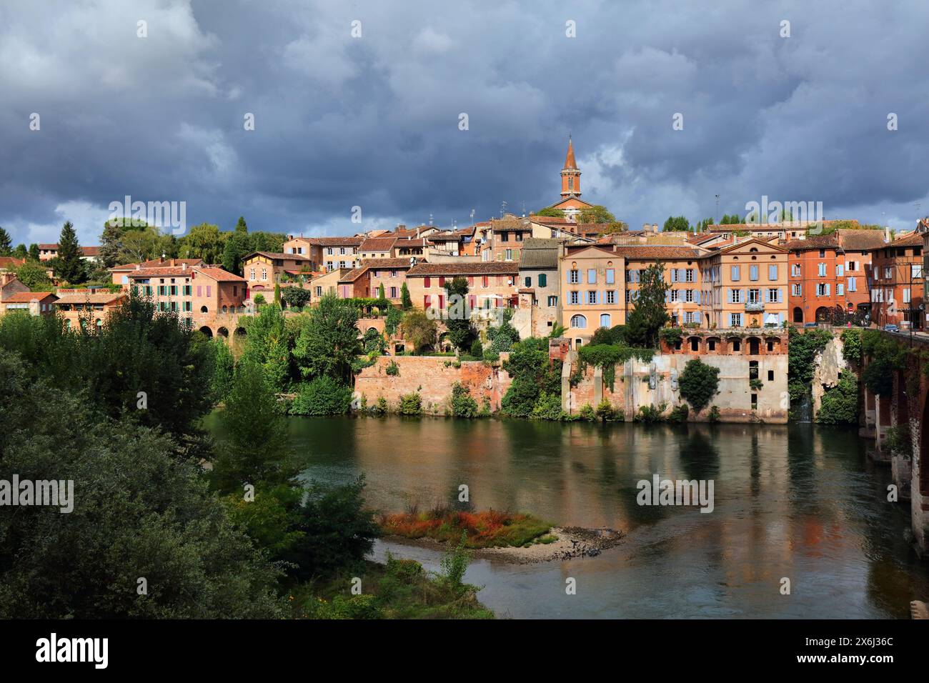 Albi, France. Townscape of Albi in Tarn department. Town view with ...