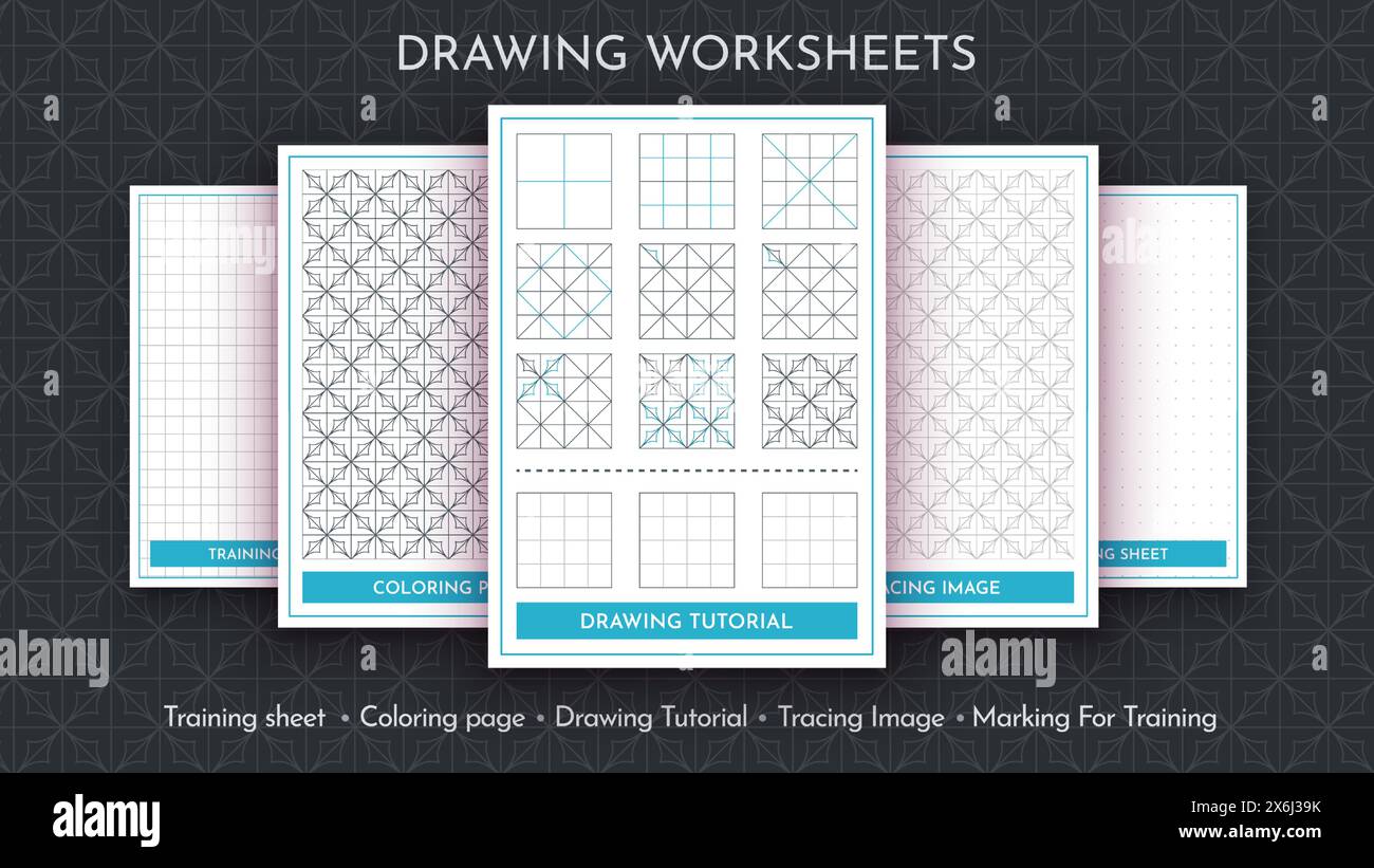 How to Draw a Pattern. Step by Step Drawing Tutorial. Draw Guide ...