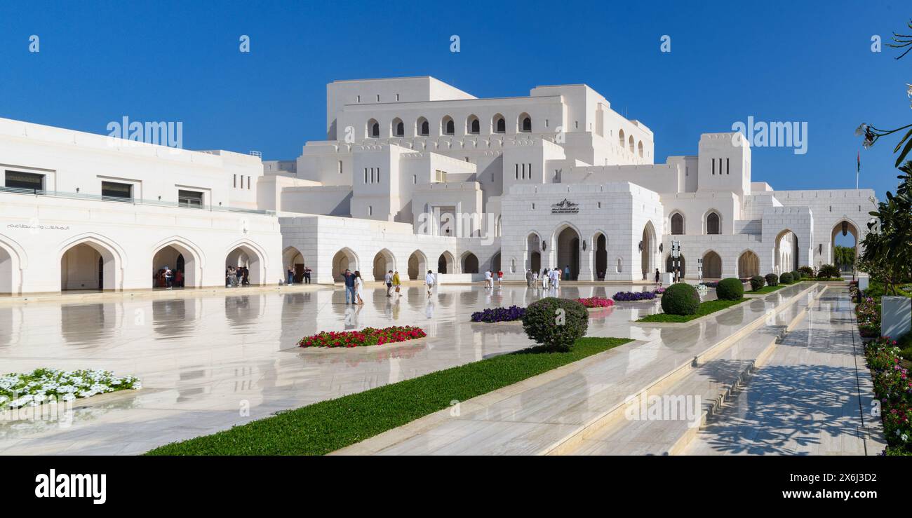 Muscat, Oman - January 2, 2024: The Royal Opera House stands as a ...