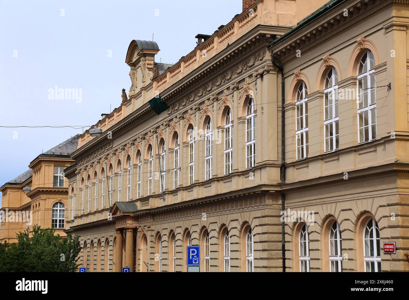 Hospital in Prague, Czech Republic. General hospital building of ...