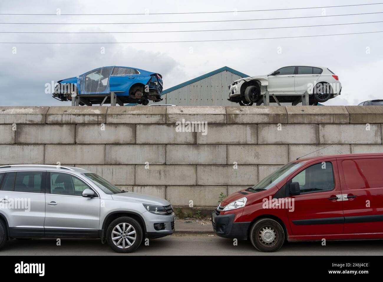Middlesbrough, UK. German Auto Breakers motor vehicle company on ...