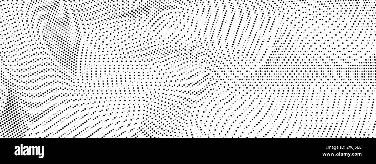 Abstract halftone wavy background, retro dot gradient, modern dynamic ...