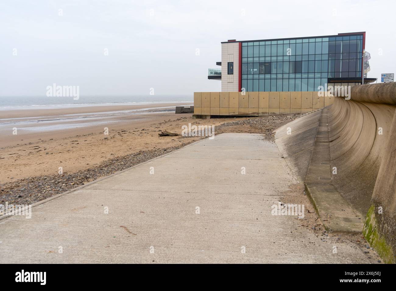 Redcar, North Yorkshire, UK. The Regent cinema on the sea front in the ...