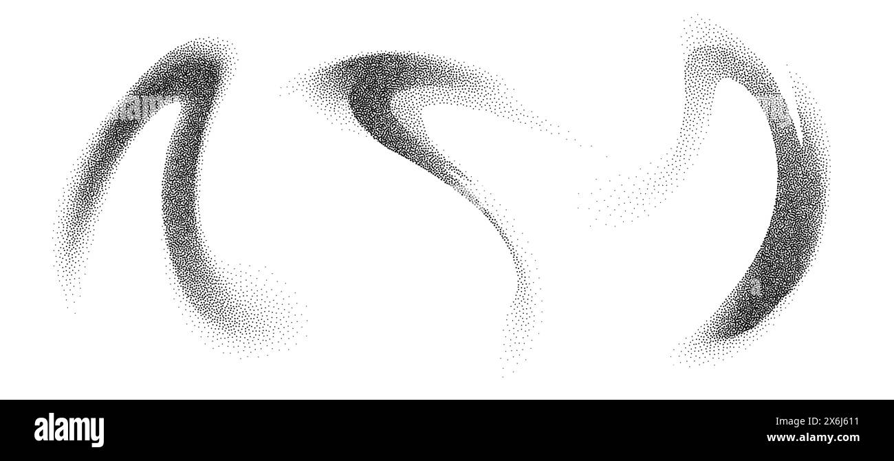 Dotwork abstract shapes, black grain texture, Abstract stipple sand ...