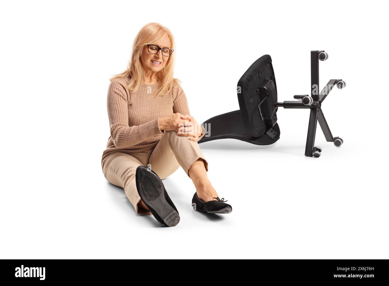 Falling from chair Cut Out Stock Images & Pictures - Alamy