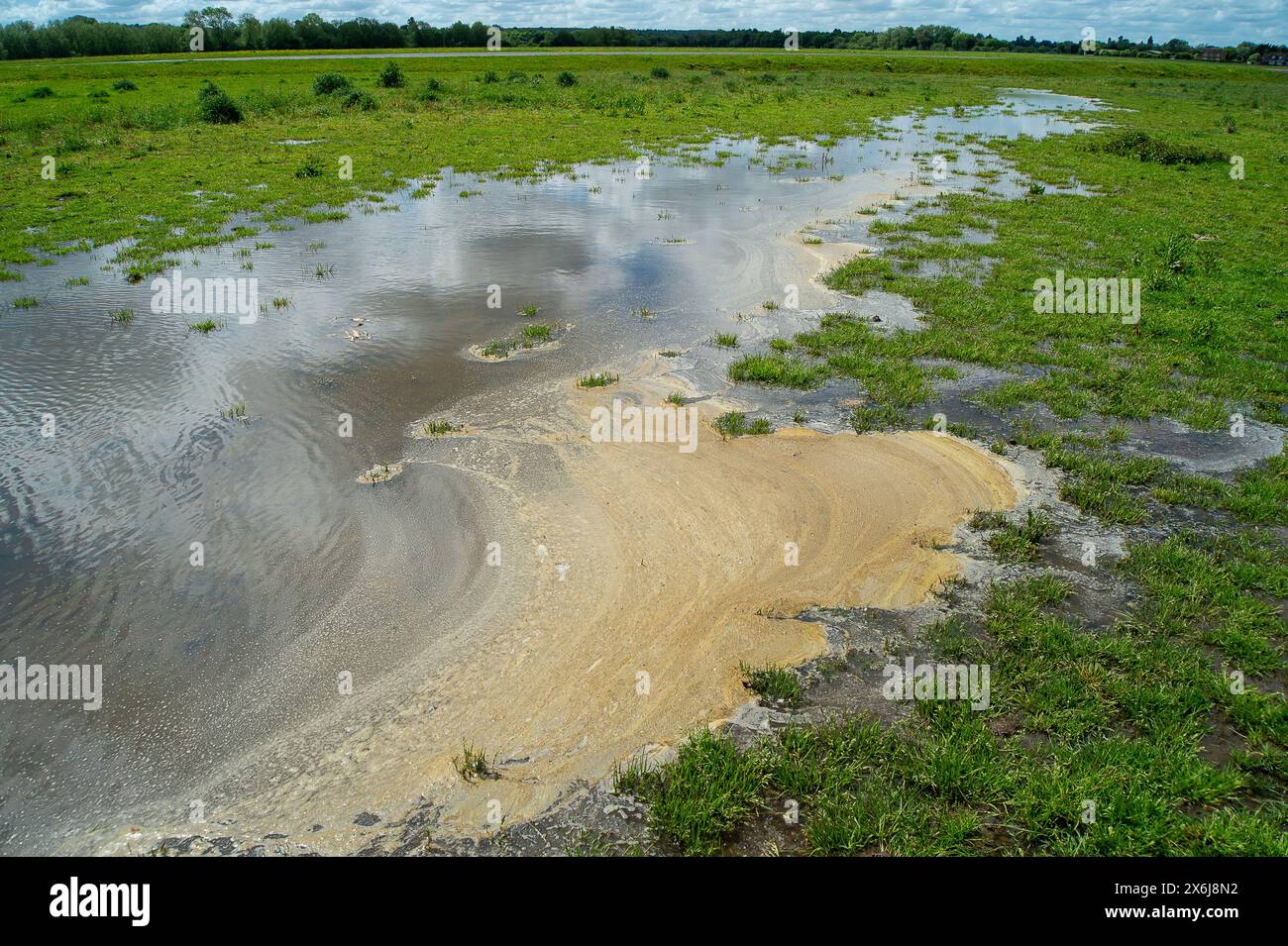 Dorney, UK. 15th May, 2024. Flooding on Dorney Common in ...