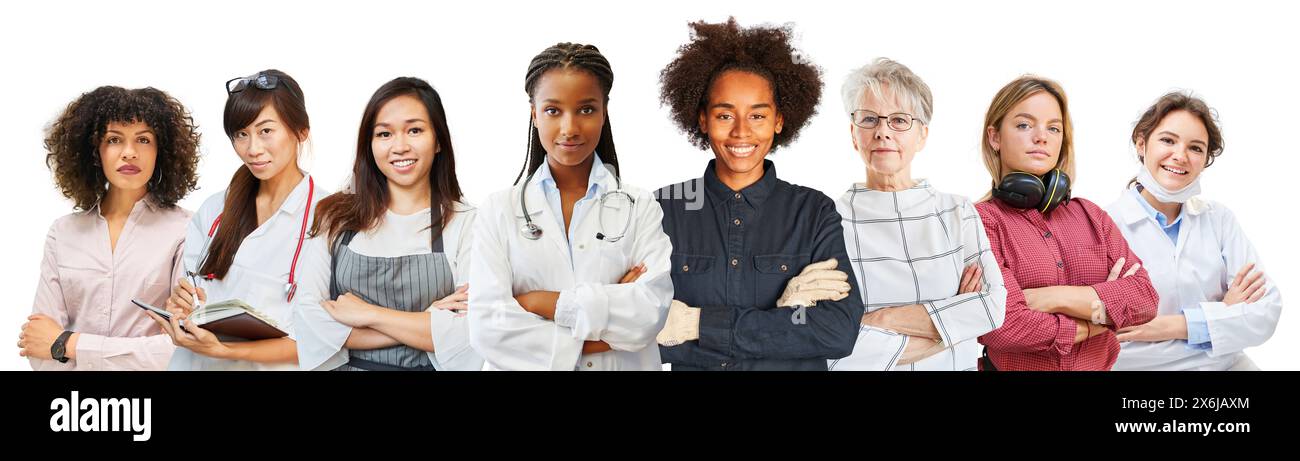Diverse group of women from different professions as a career and ... Diverse group of women from different professions as a career and ...