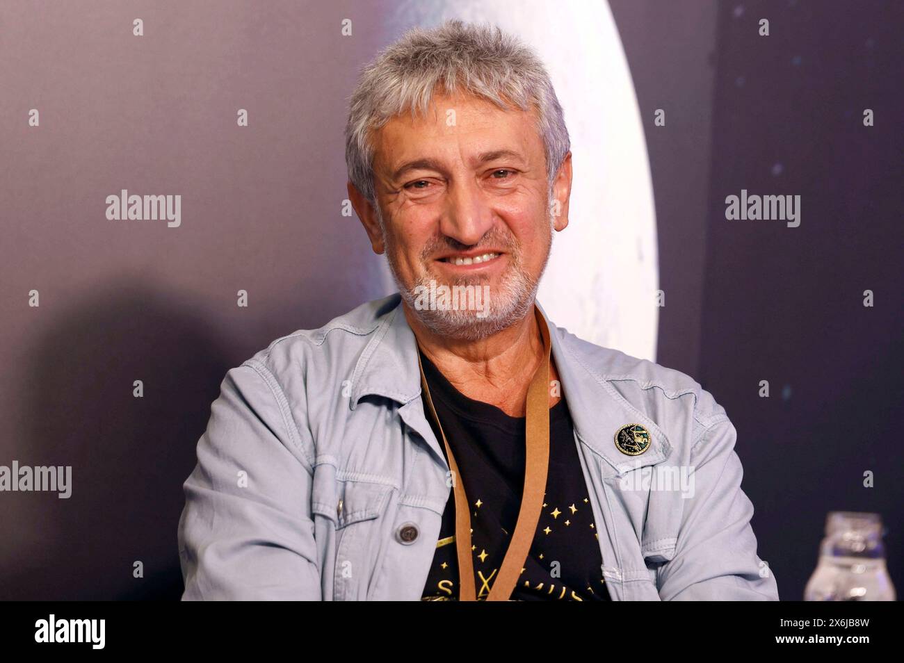 Garik Israelian bei der Pressekonferenz zur Eröffnung vom Starmus VII ...