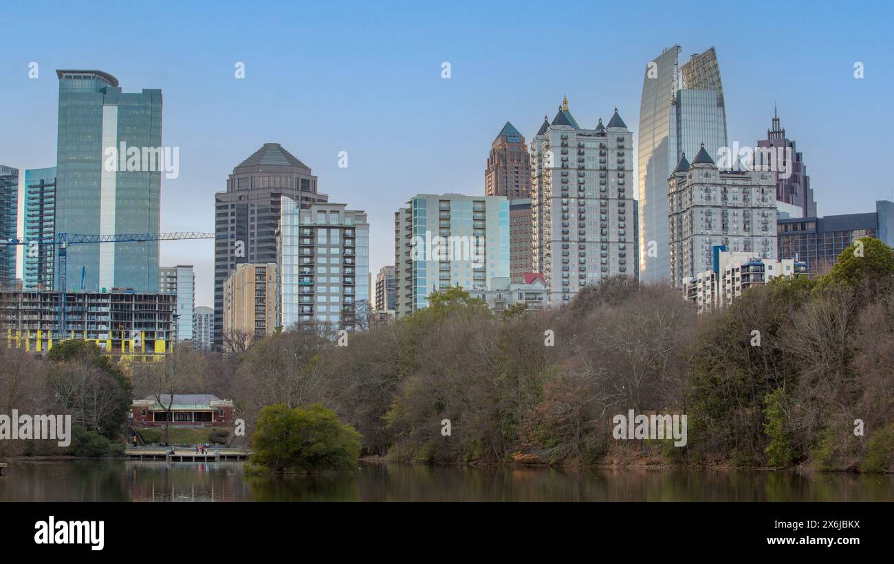 Downtown Atlanta Skyline during Daytime - Urban Cityscape Background ...