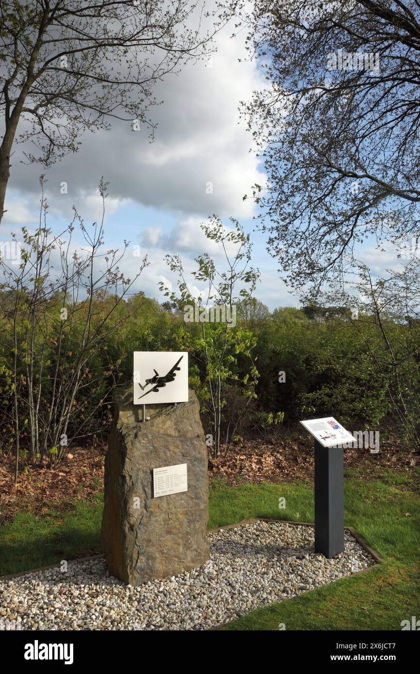 Memorial to the crew of an RAF 44 (Rhodesia) Squadron Lancaster bomber ...
