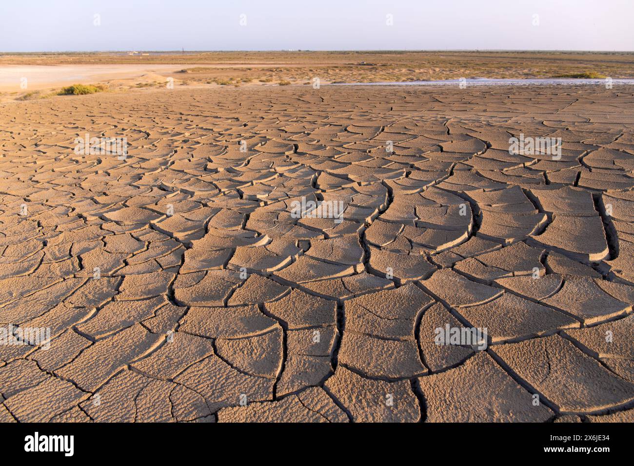 Volcanic cracks in the clay on the ground. Azerbaijan Stock Photo - Alamy