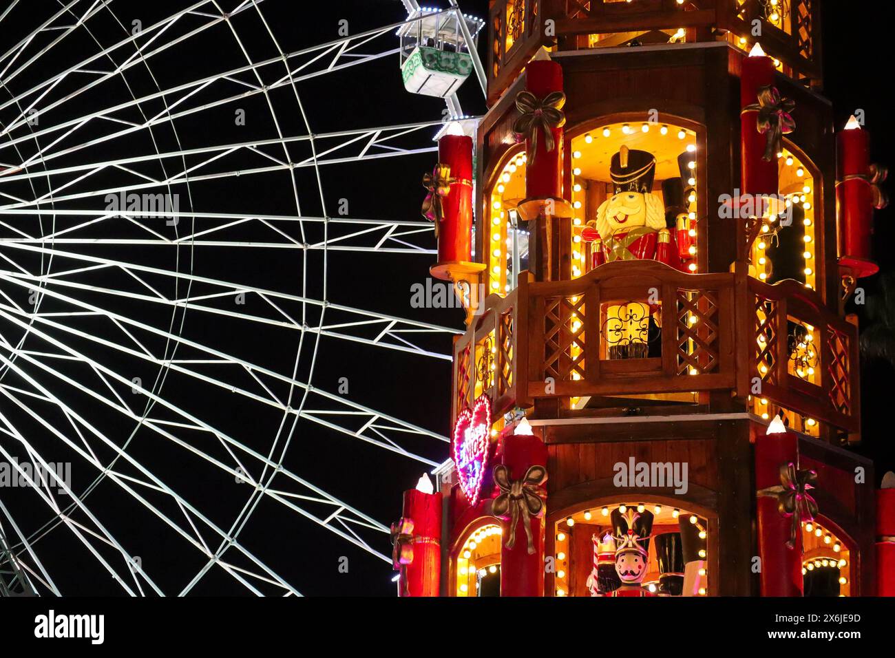 Christmas market in Nice, South of France Stock Photo - Alamy